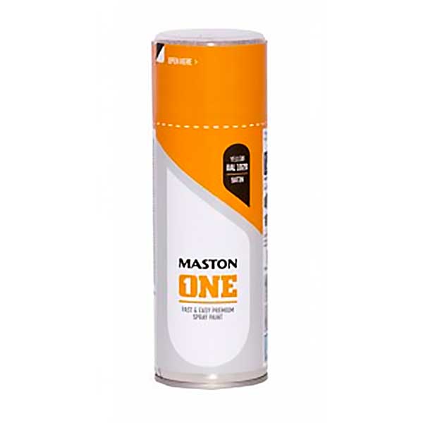 Spraymaali ONE - Satiini Keltainen 400ml - Moposport - maston